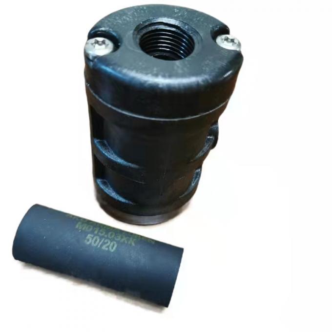 Black DN15 Pneumatic Squeeze Valve Replace AKO Internal Thread Connection