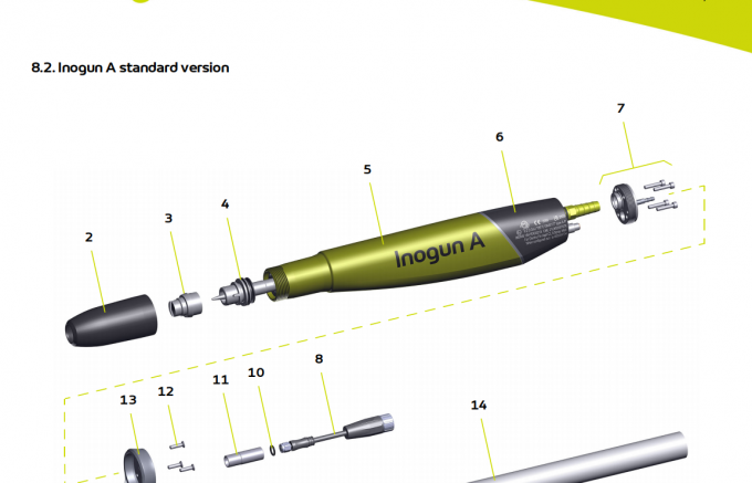 900018342 Powder Coating Spare Parts Sames Inogun A And A Fcc Automatic ...