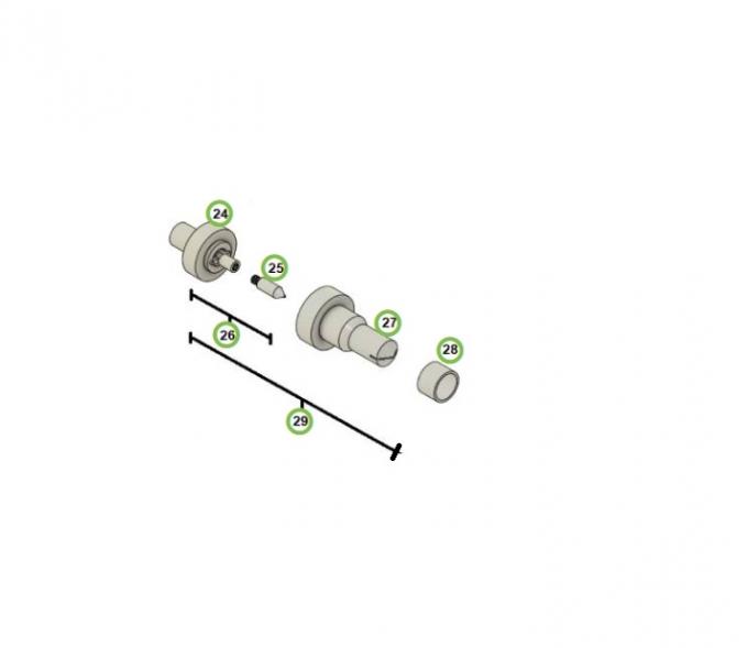 White Color Manual GX132 Powder Coating Gun Adjustable Fan Assembly ...