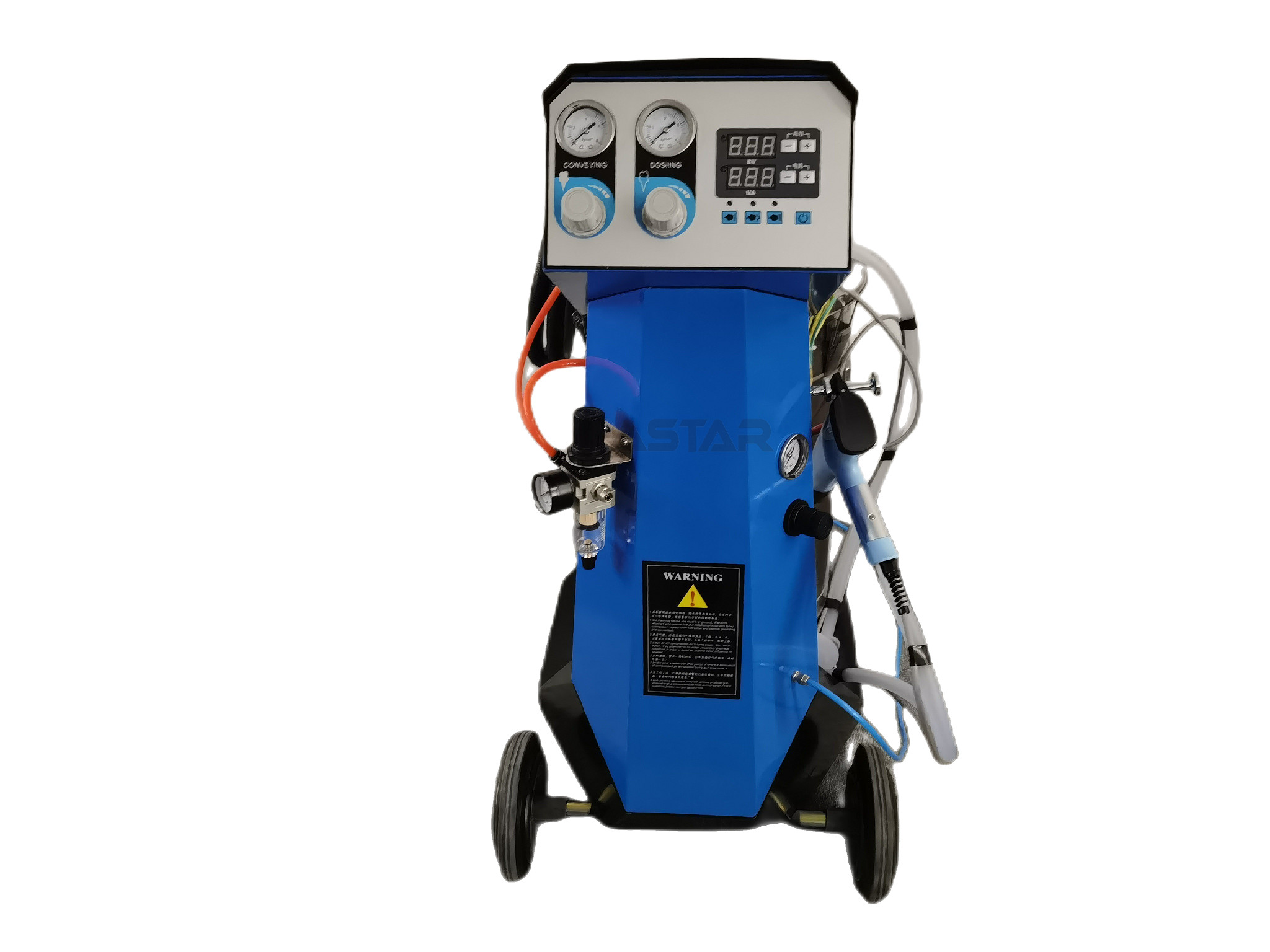 AS801 Commercial Electrostatic Powder Coating Machine 100KV ISO9001