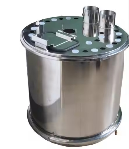 PH150D-24-D Stainless Steel Round Hopper Recycled Powder Coating OEM ...