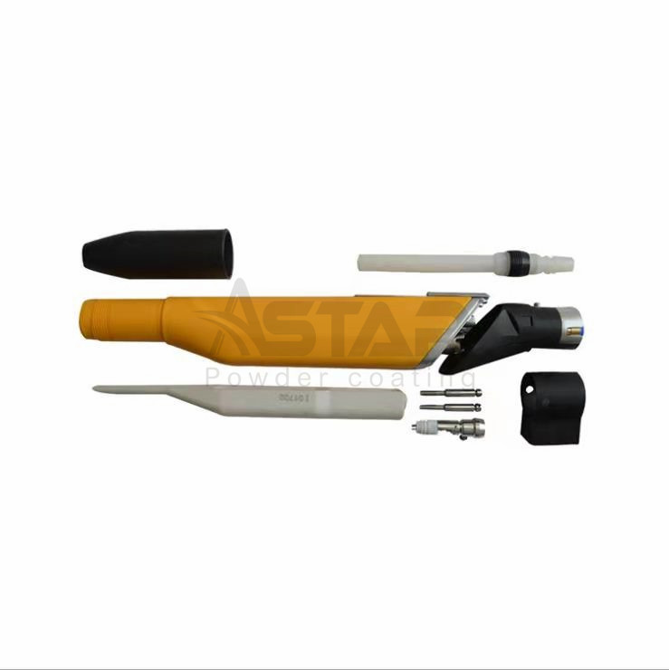 GEMA Yellow OptiGun GA03 Automatic Powder Coating Gun