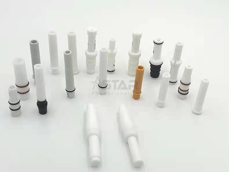 ISO9001 PTFE PTFE Inserts Powder Coating Spare Parts