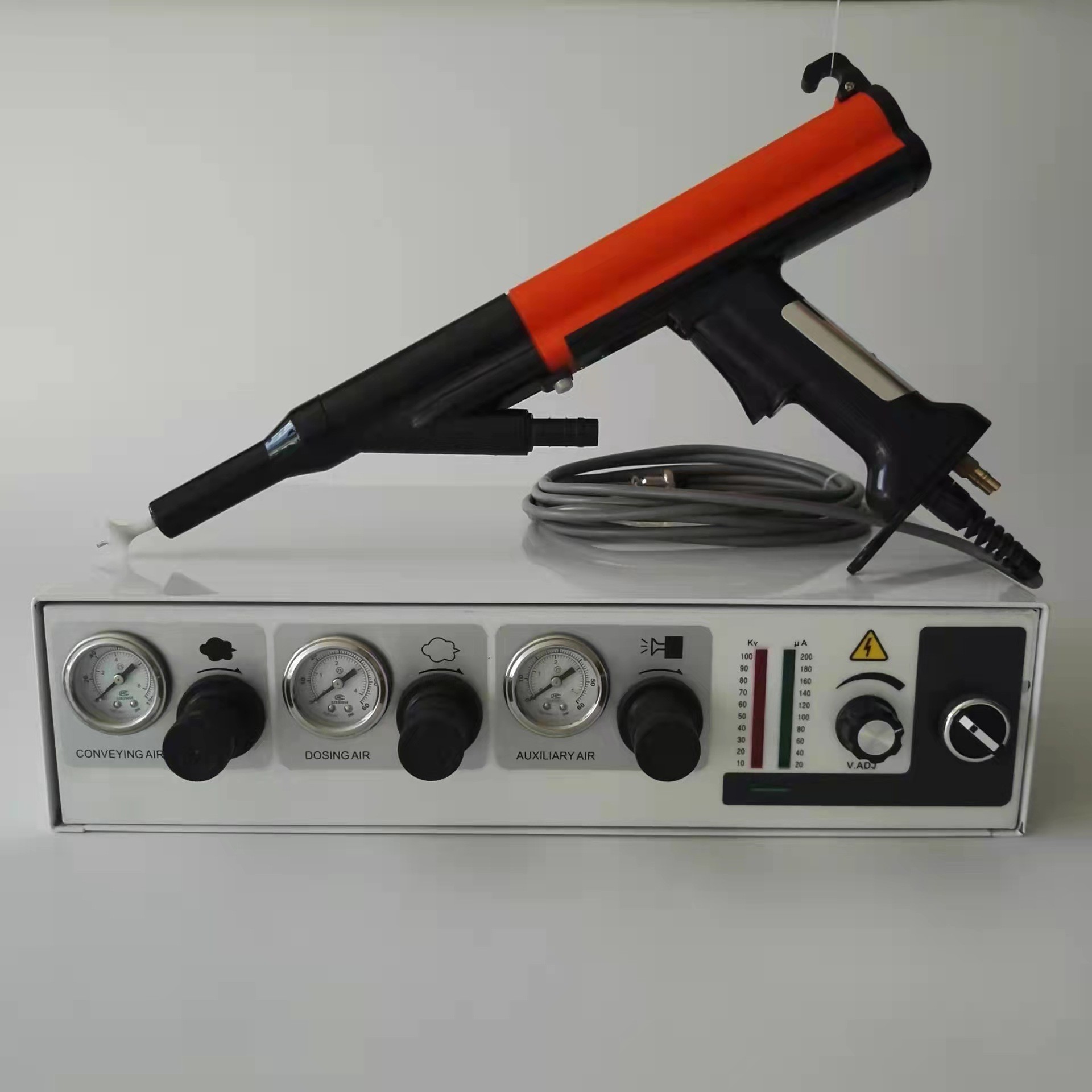 Red Metal Powder Coating Gun Machine
